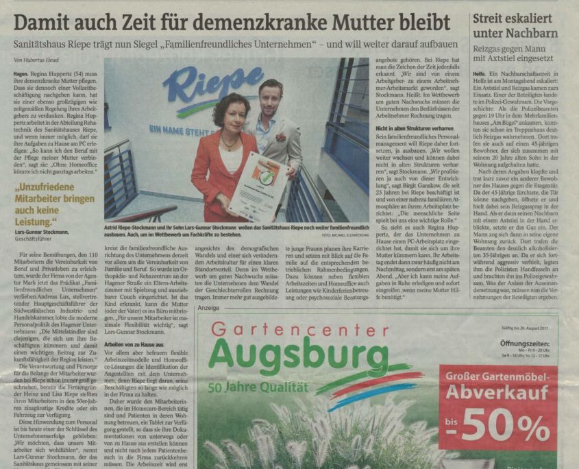 Presse | Sanitätshaus Riepe
